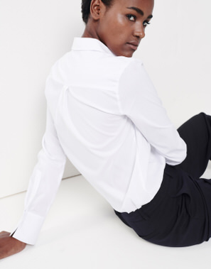 Langarmbluse Zari weiß online bestellen | someday Online Shop