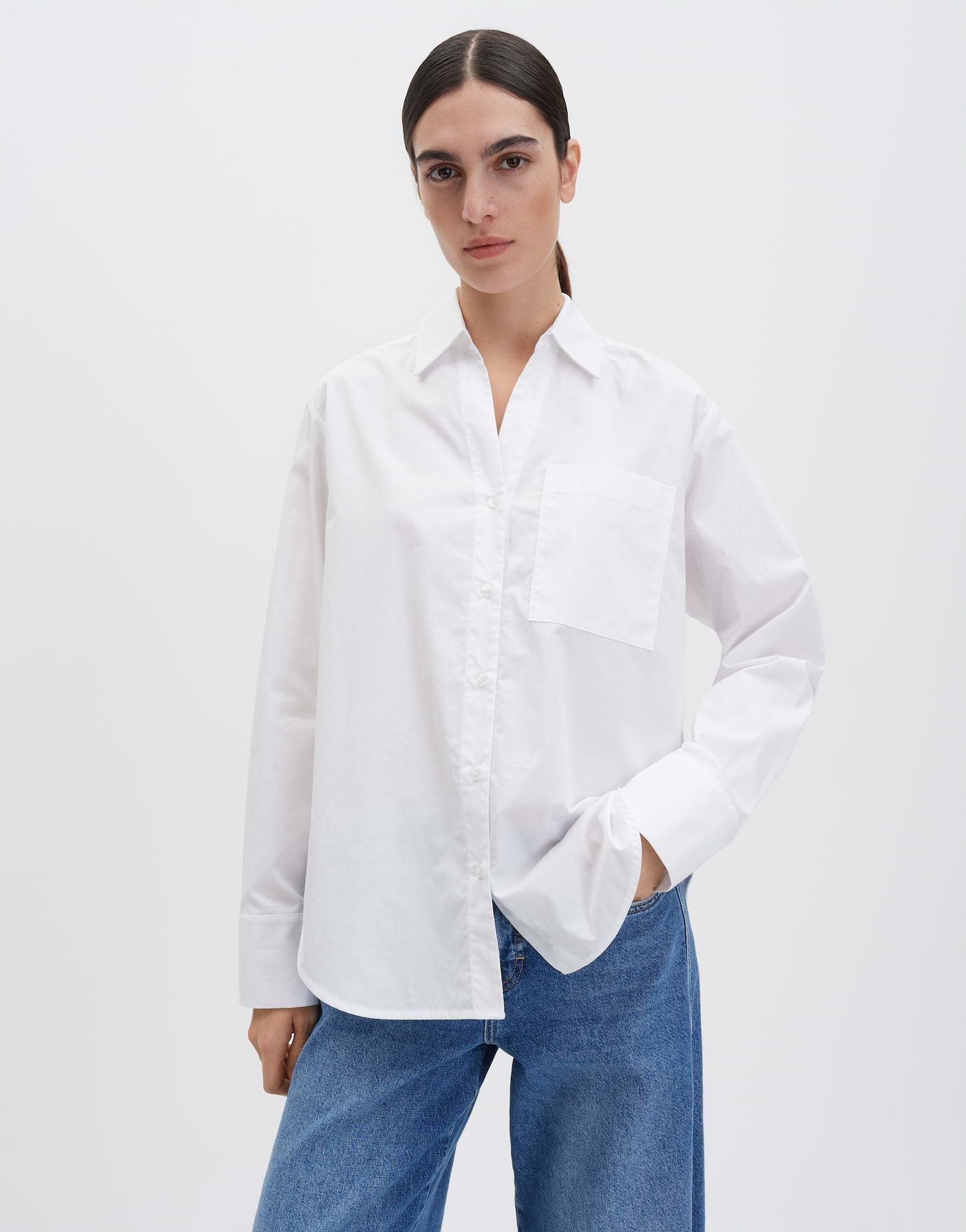 Langarmbluse Zamily weiß online bestellen | someday Online Shop