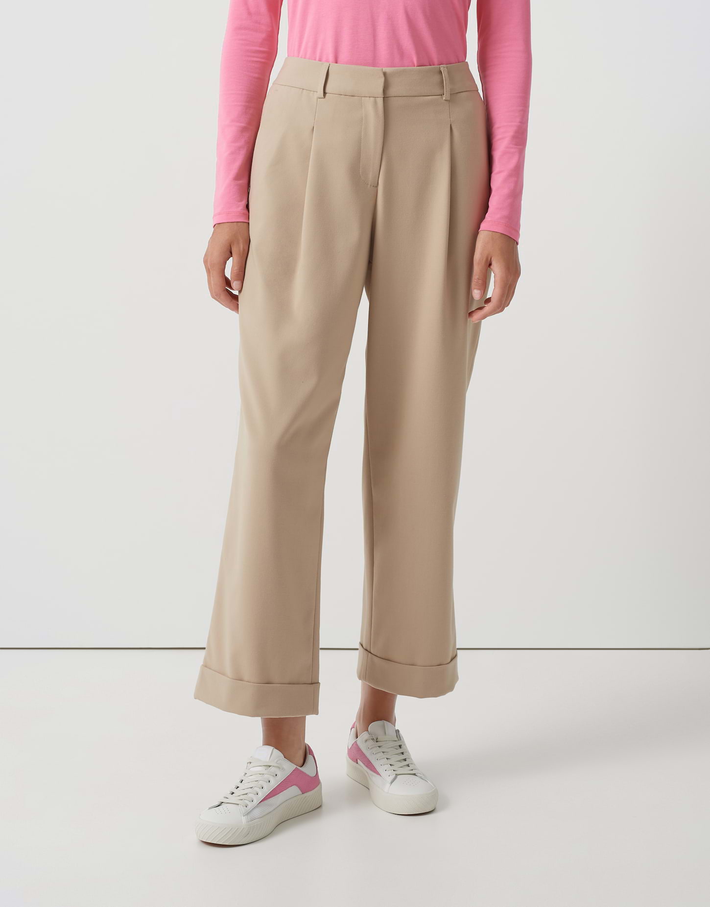 Stoffen broek Cheeri beige online bestellen | someday online shop