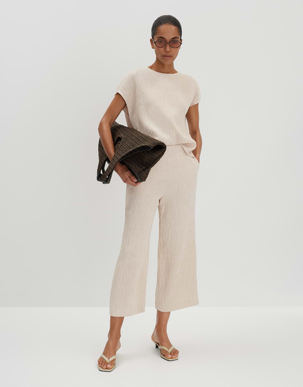 Culotte Curilo texture beige online bestellen | someday Online Shop