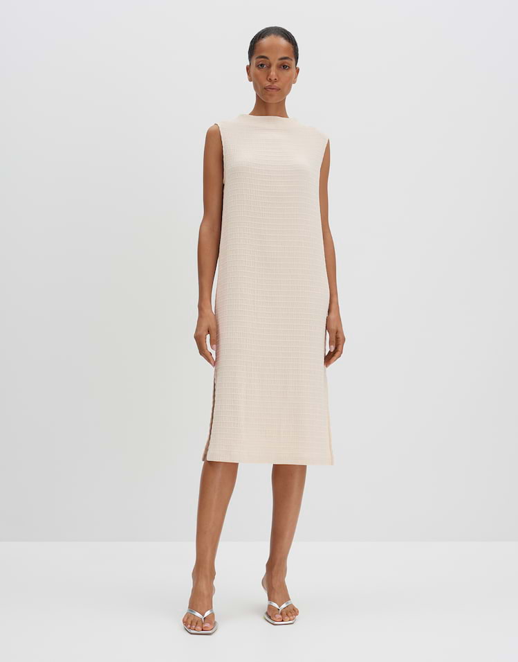 Midi jurk Qhiana beige online bestellen | someday online shop