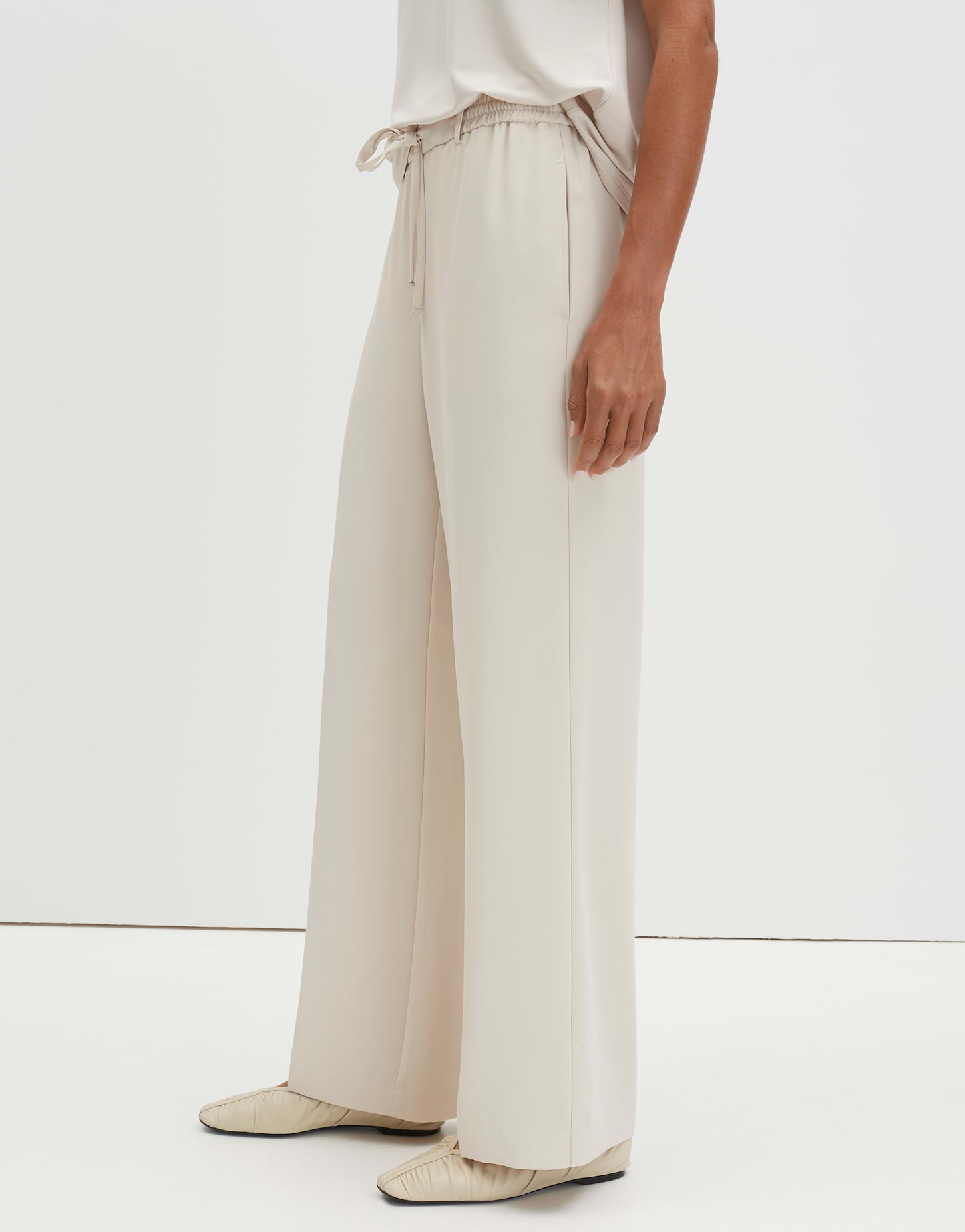 Wide Leg Pants Cevil ease beige online bestellen | someday Online Shop