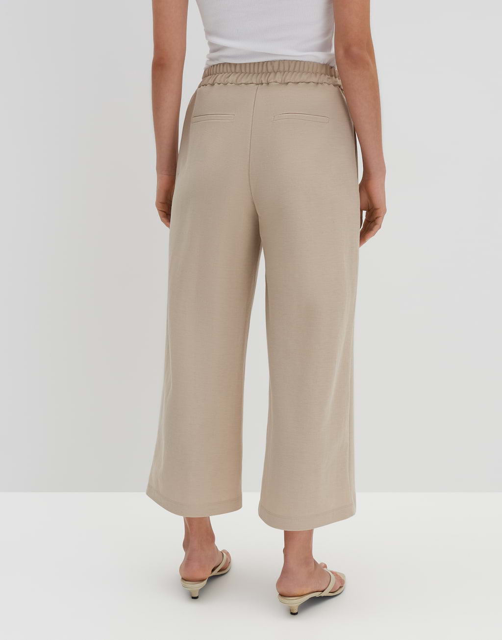 Culotte Cenya cropped wide beige online bestellen | OPUS Online Shop