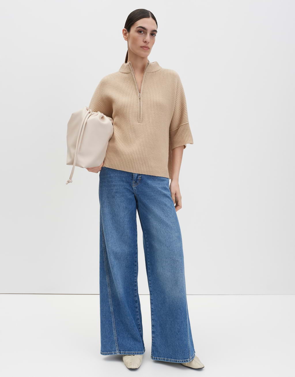 Pullover Talja detail beige online bestellen | someday Online Shop