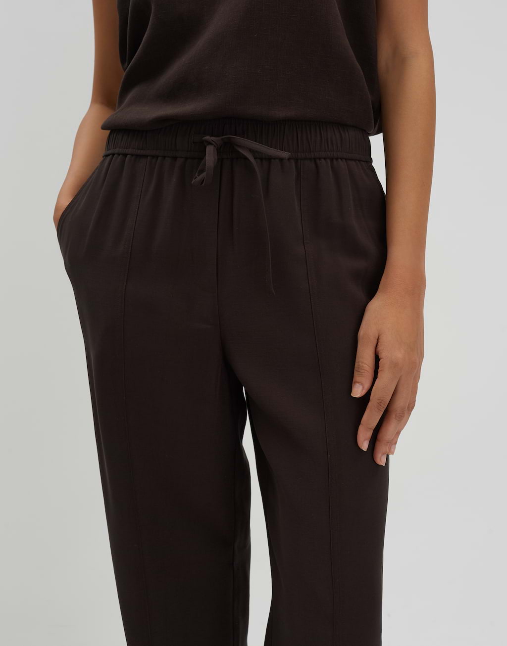 Wide Leg Pants Cevil lines braun online bestellen | someday Online Shop