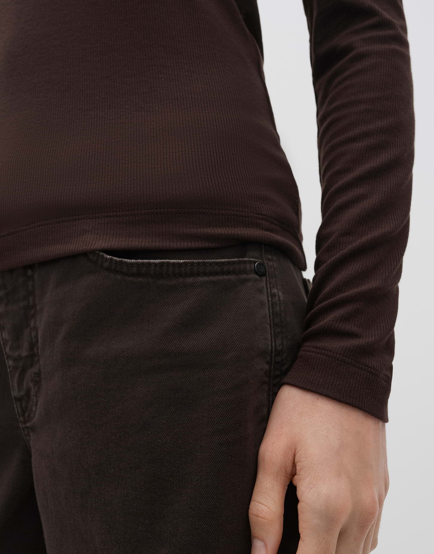 Langarmshirt Korell braun online bestellen | someday Online Shop