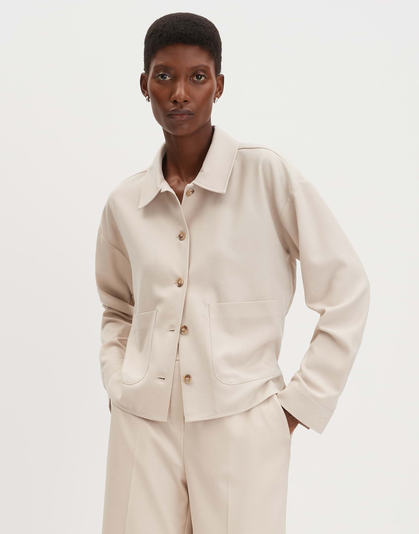 Langarmbluse Zaari beige online bestellen | someday Online Shop