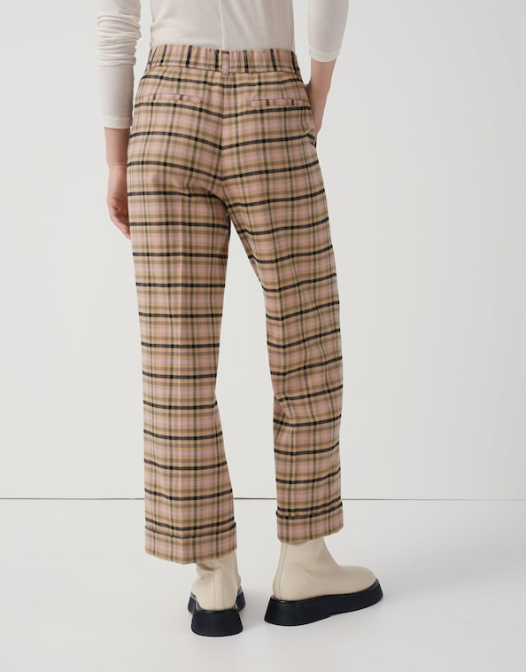 Stoffen broek Cisilia bold bruin online bestellen | someday online shop