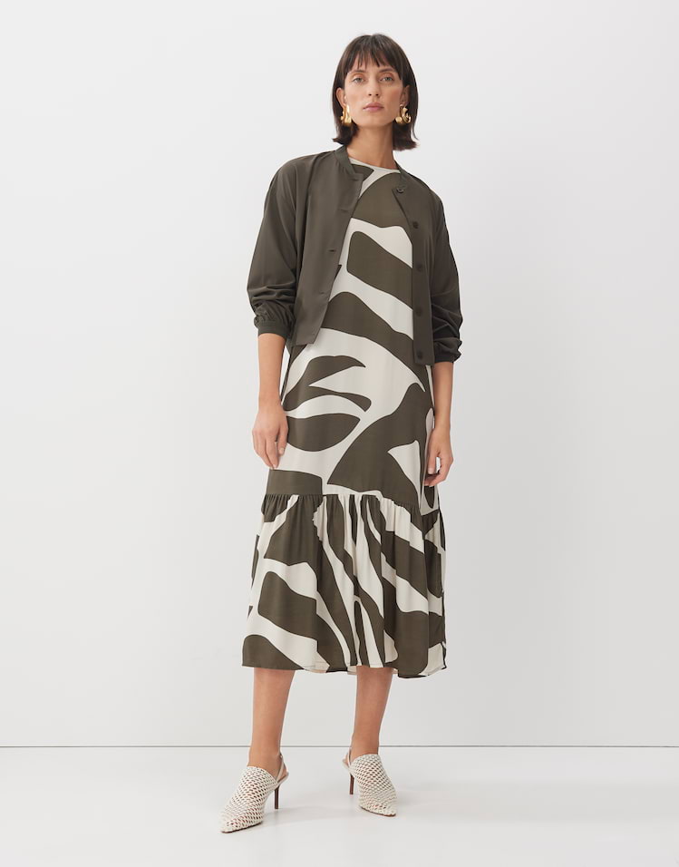 Maxikleid Quolly animal grün online bestellen | someday Online Shop