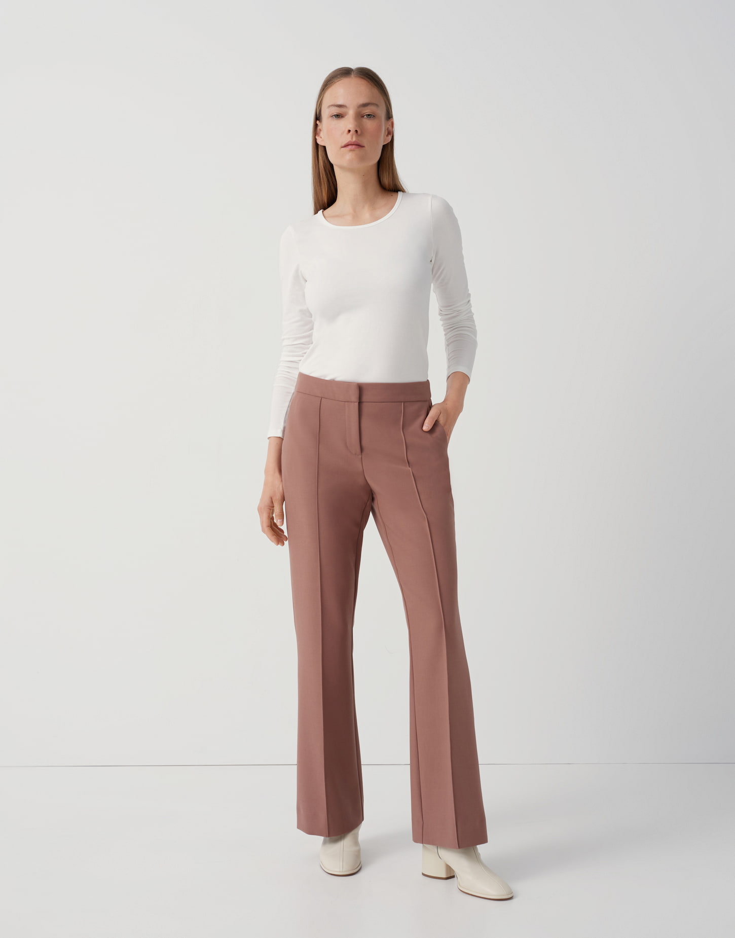 Stoffen broek Cavide roze online bestellen | someday online shop
