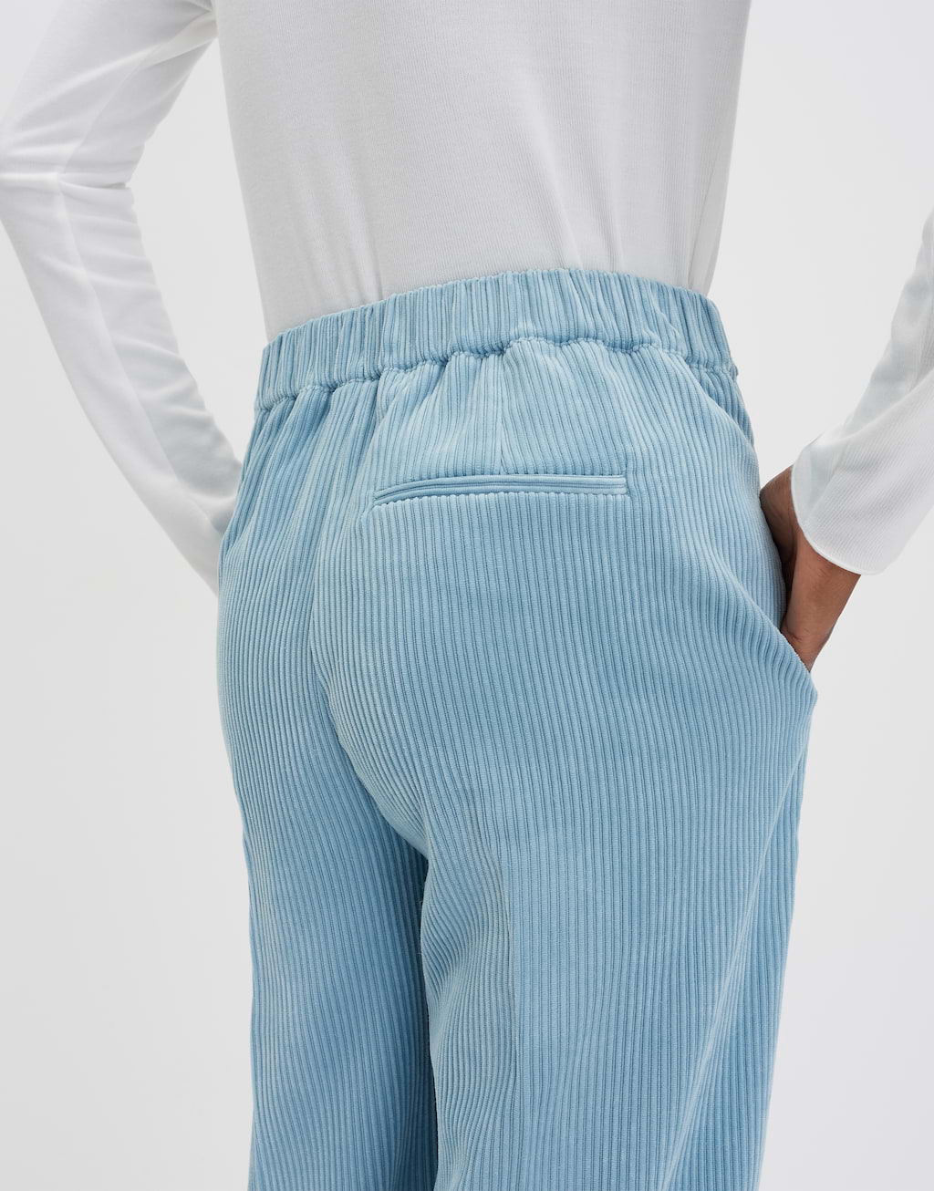 Wide Leg Pants Cevil corduroy blau online bestellen | someday Online Shop