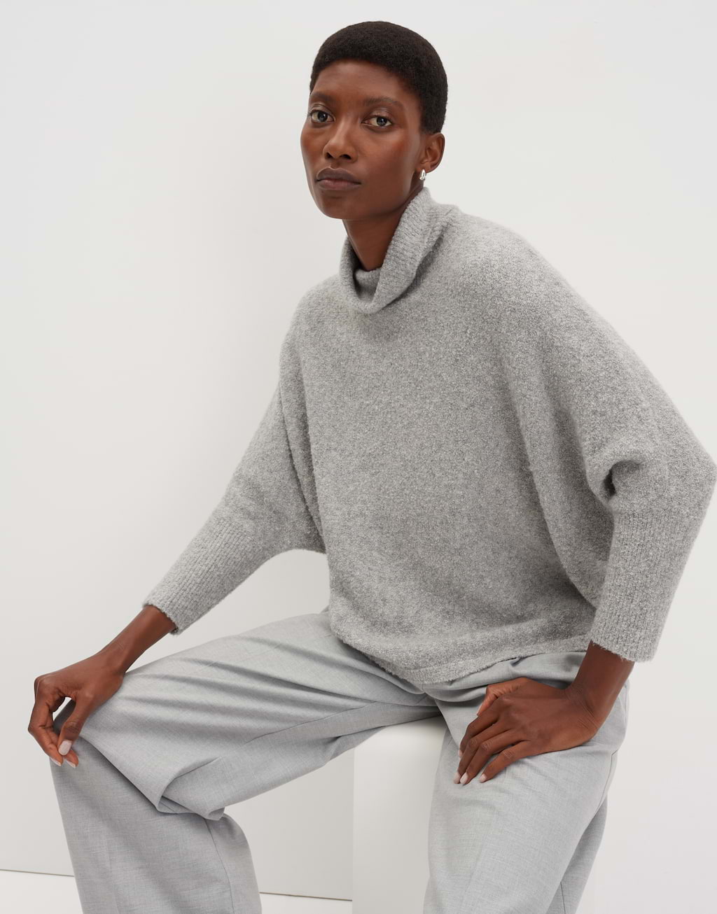 Pullover Tiola detail grau online bestellen | someday Online Shop