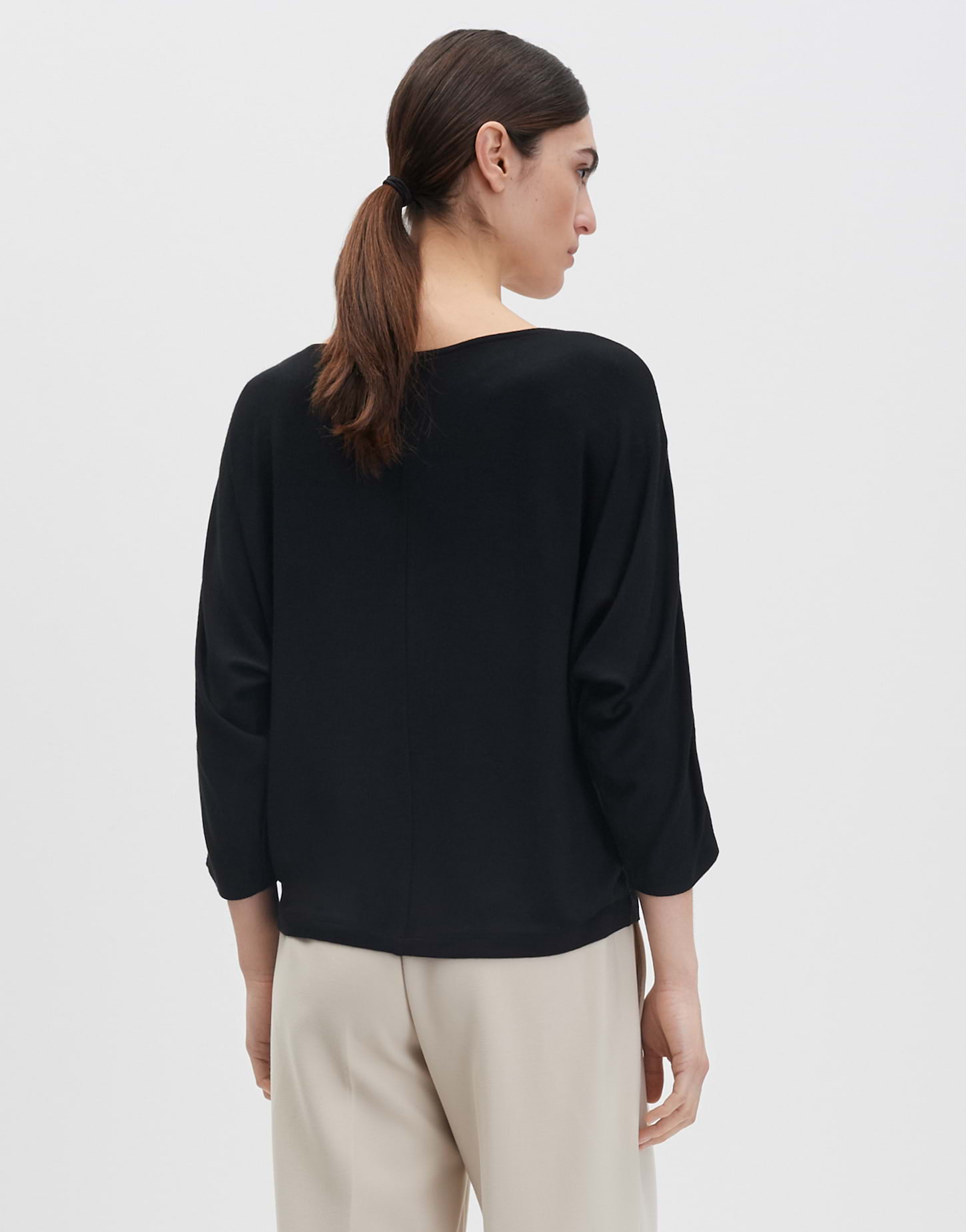 Dreiviertelarmshirt Kalotta schwarz online bestellen | OPUS Online Shop